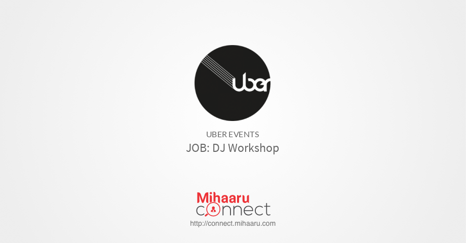 DJ Workshop - Uber Events | Mihaaru Connect